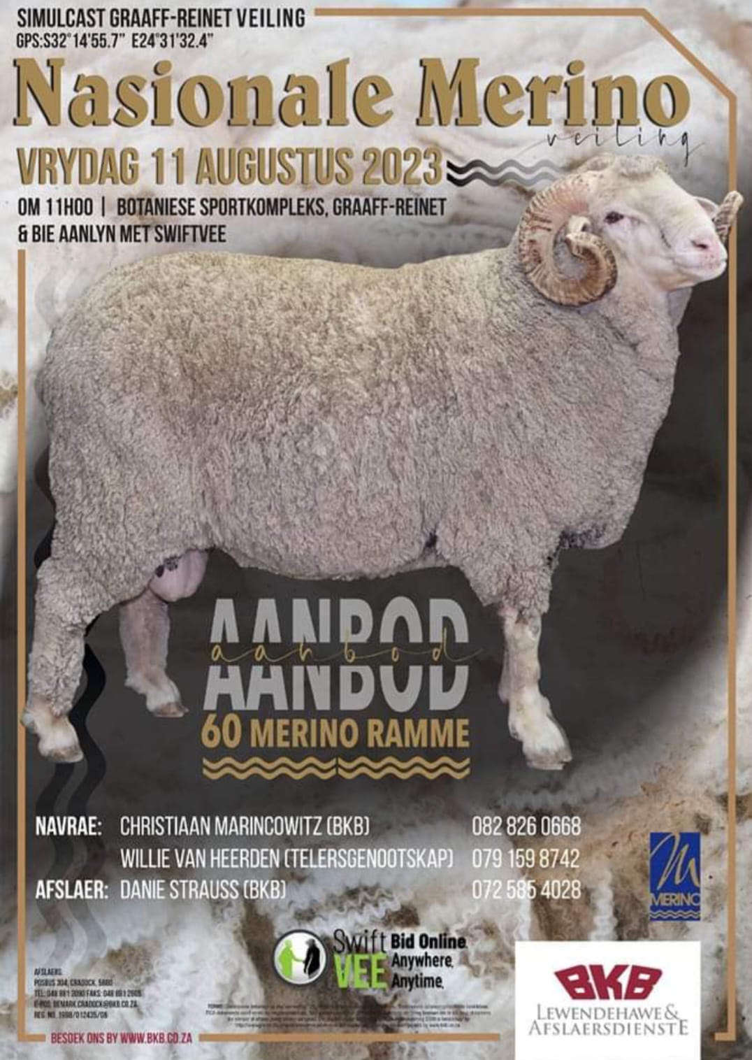 NATIONAL MERINO SIMULCAST SALE - BKB Events