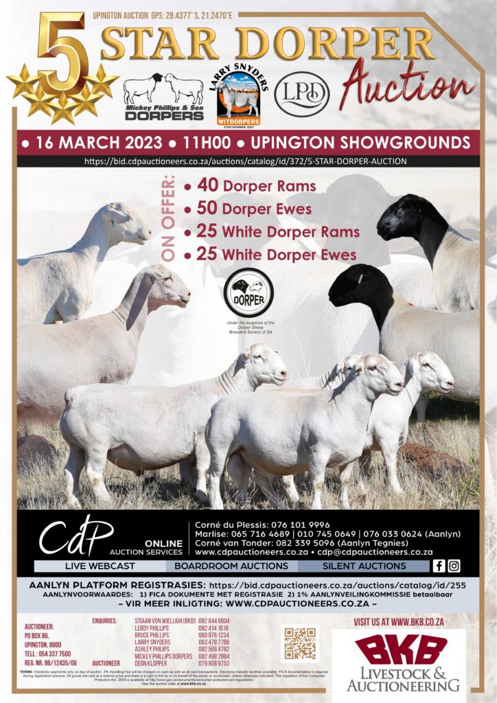 5 STAR DORPER AUCTION - BKB Events