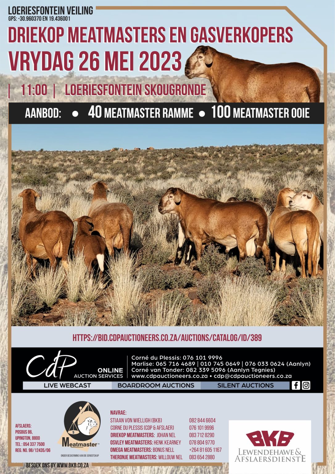 DRIEKOP MEATMASTERS AND GUEST SELLERS AUCTION - BKB Events